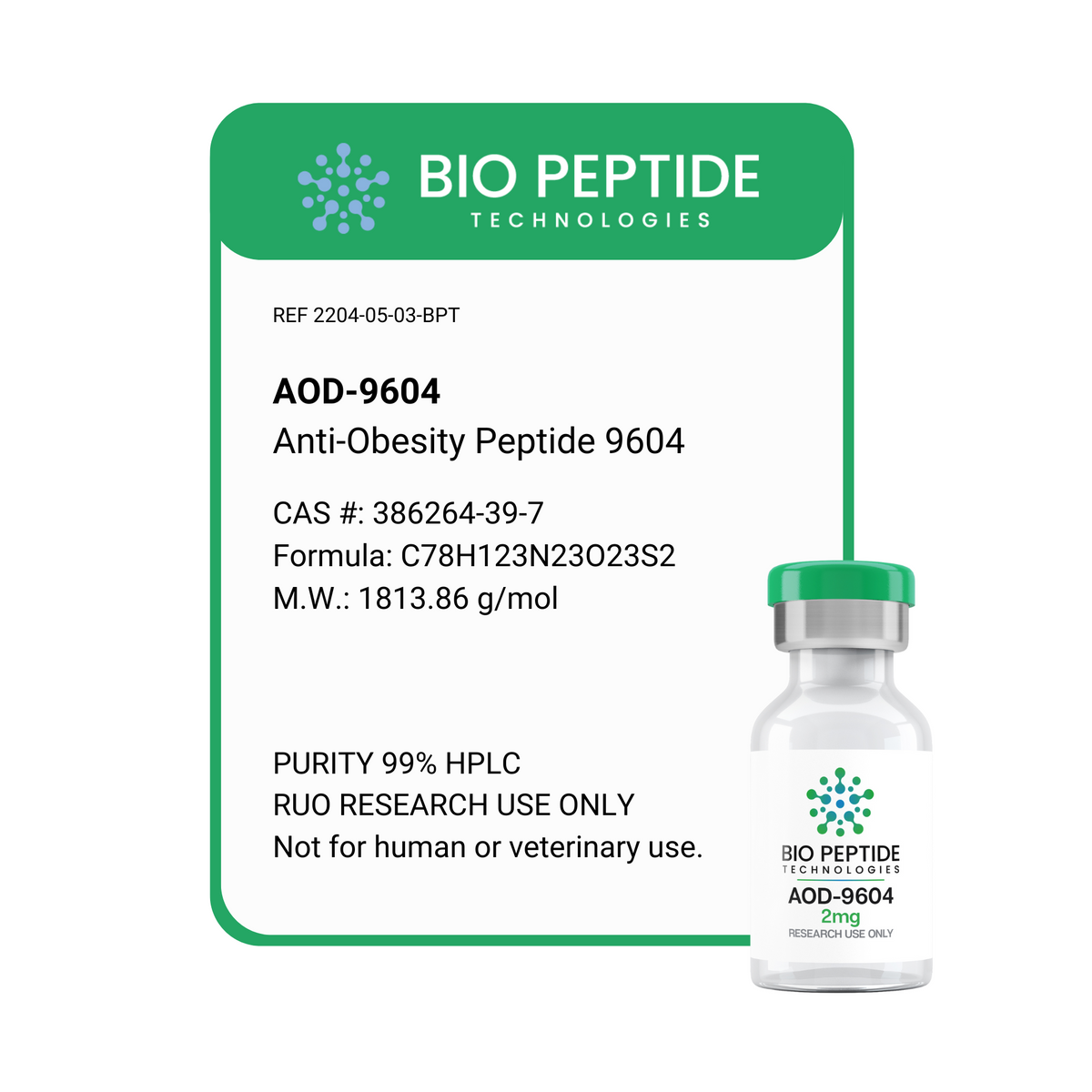 AOD9604 2mg — Biopeptitech